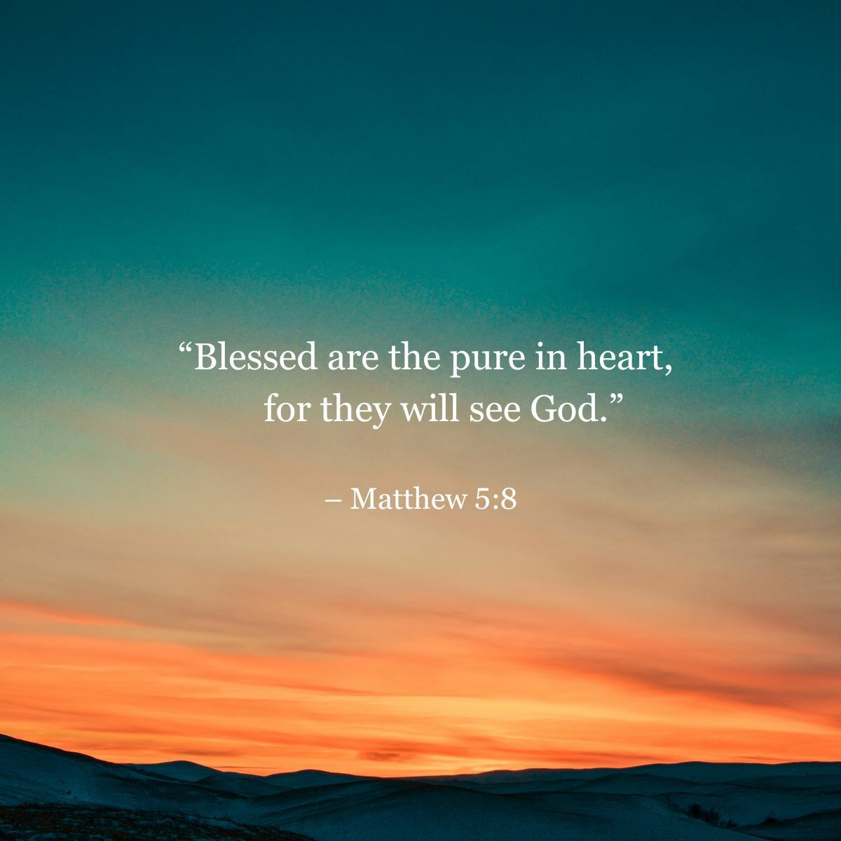 Verse of the Day: Matthew 5:8