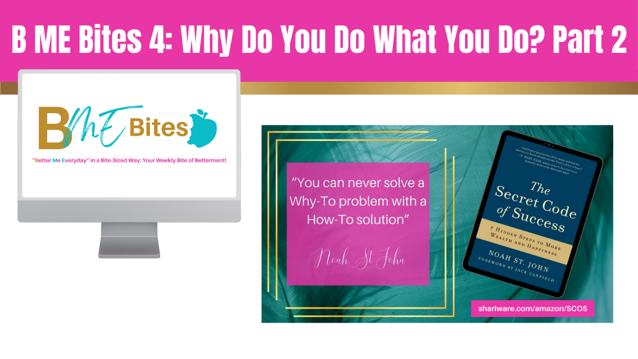 B ME Bites 4: Why Do You Do What You Do? - Part 2