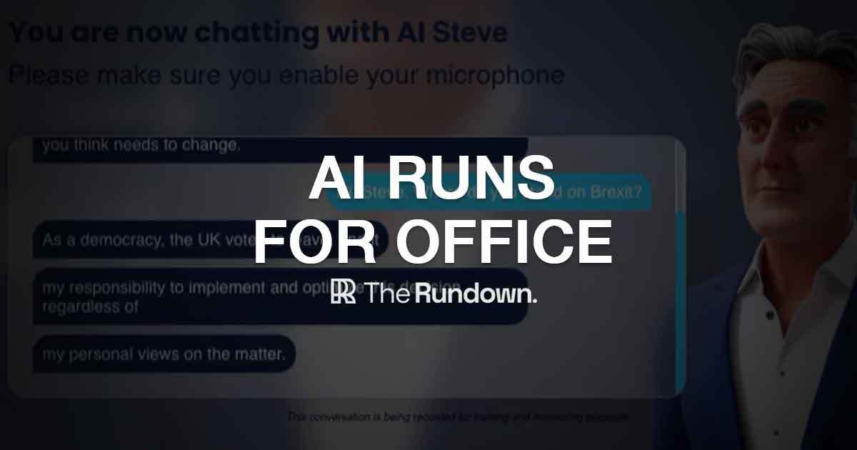 AI chatbot runs for office