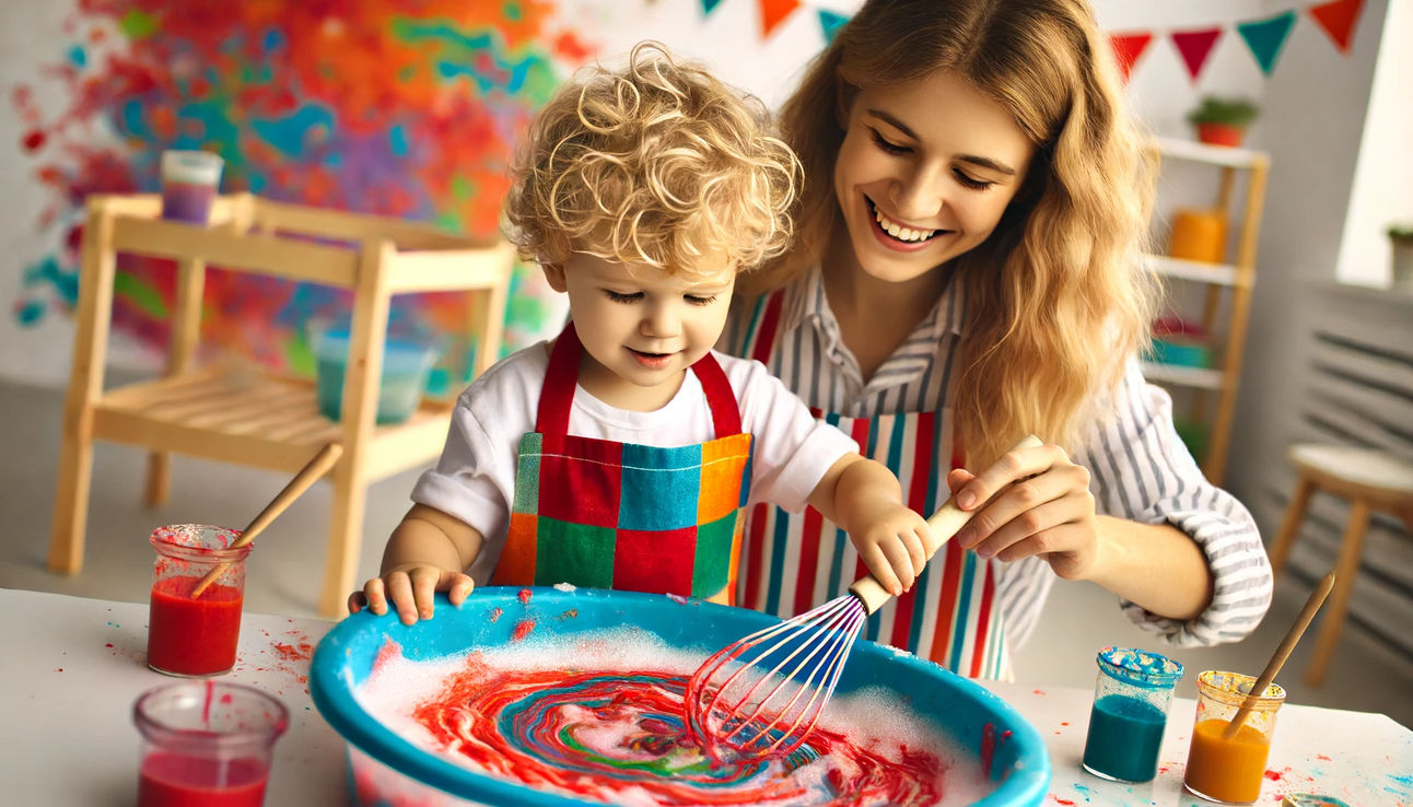 Bubble Bin Sensory Play