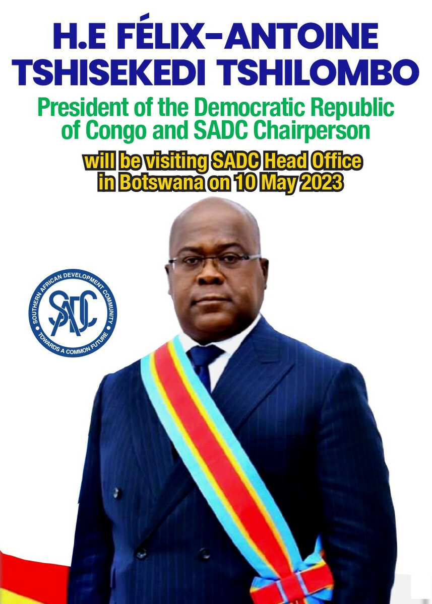 SADC Chairperson, President Tshisekedi, to visit Secretariat ...