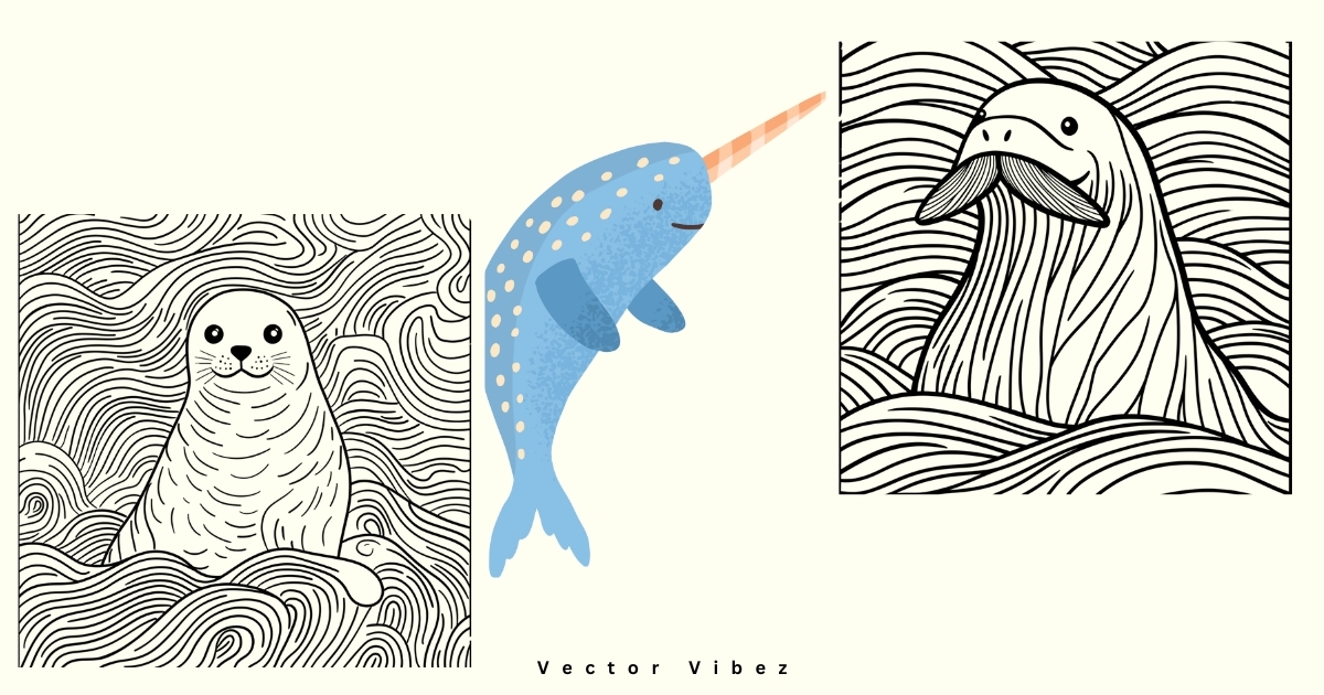 ️ Snow Much Fun! 15 Adorable Arctic Animal Coloring Pages 🐧🖍️