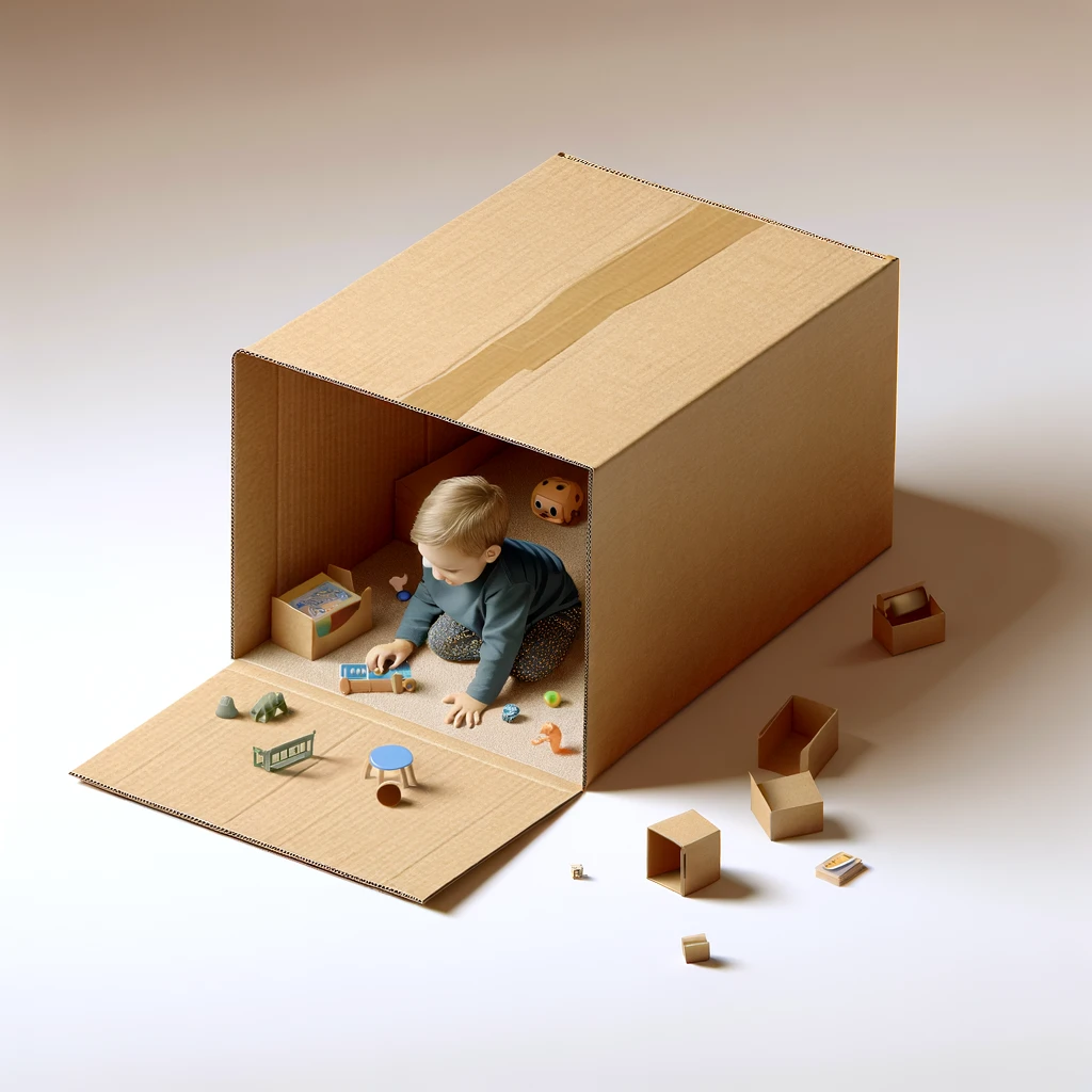 Cardboard Box Play Tunnel