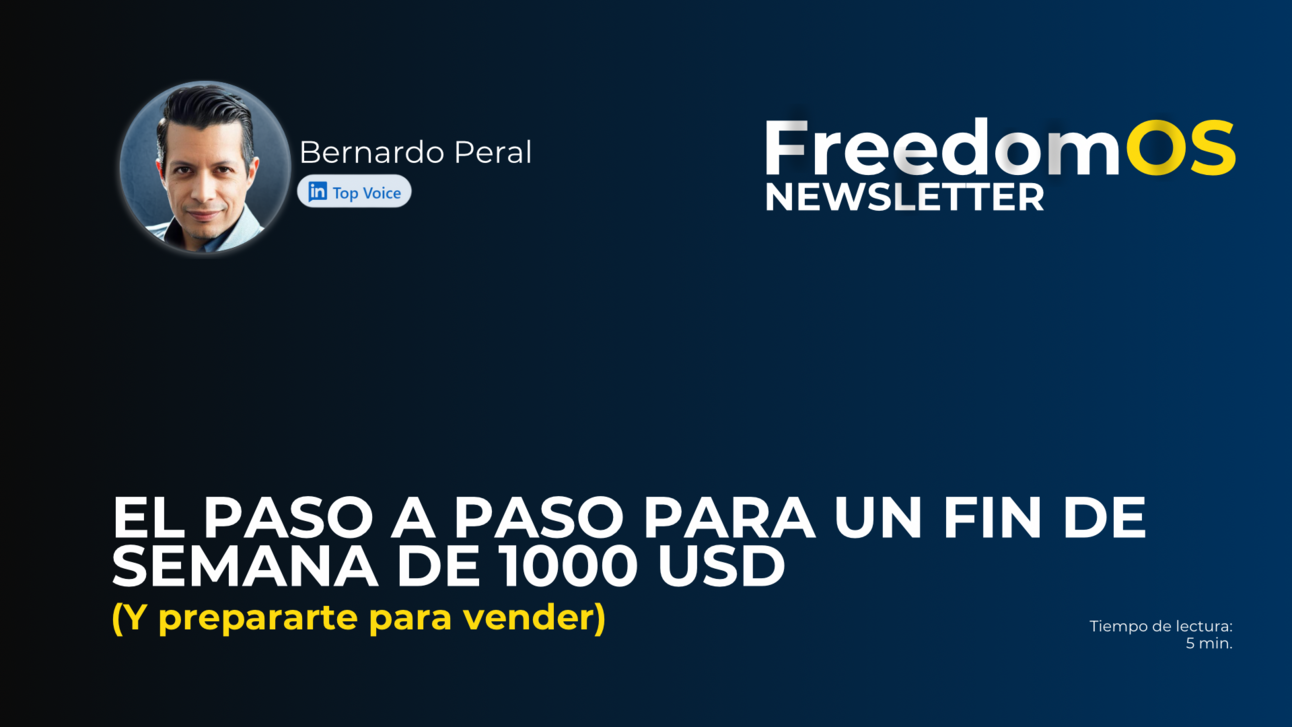 El paso a paso para un fin de semana de 1000 USD