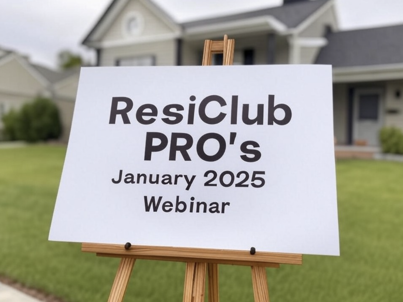 ResiClub PRO's January 2025 webinar—here's the recording