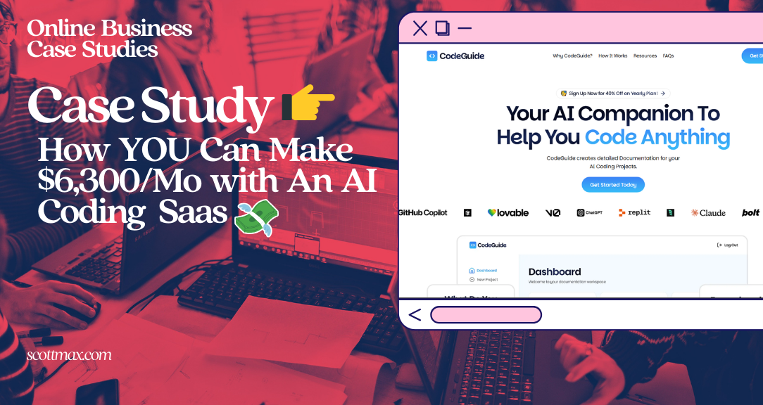 Business Idea #379, $6,300/Mo with An AI Coding Saas