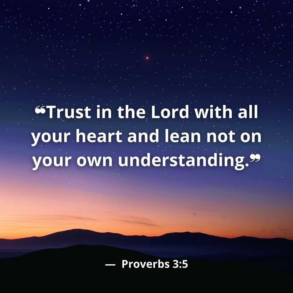 🙏 Verse of the Day: Proverbs 3:5