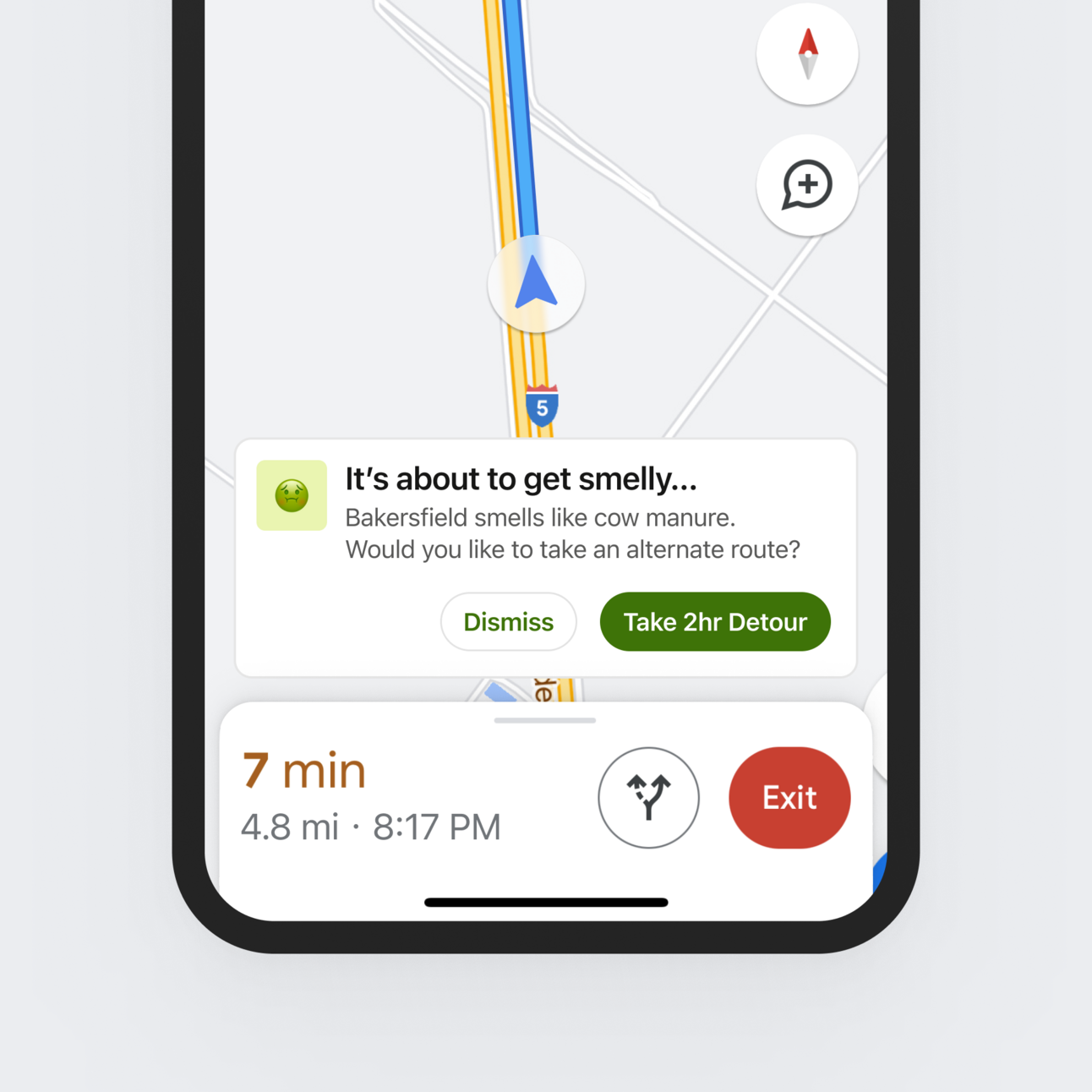 Google Maps Avoid Stinky Areas