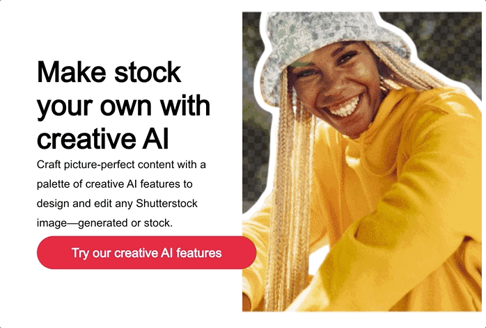 Shutterstock's new AI-powered editing tools