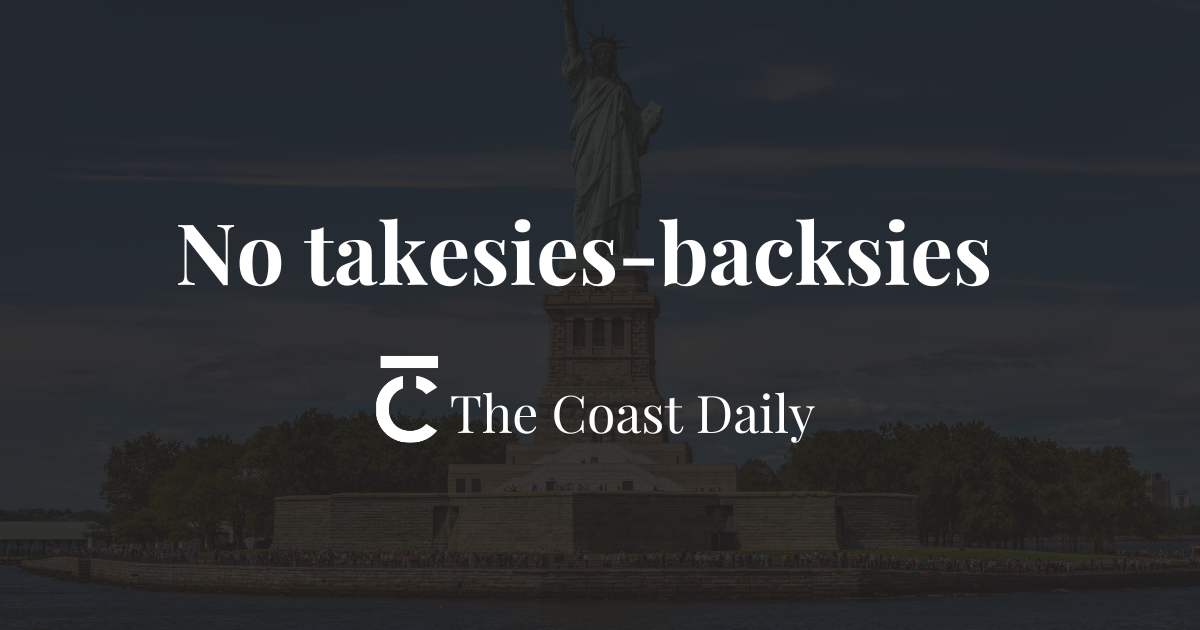 🗞️ No takesies-backsies