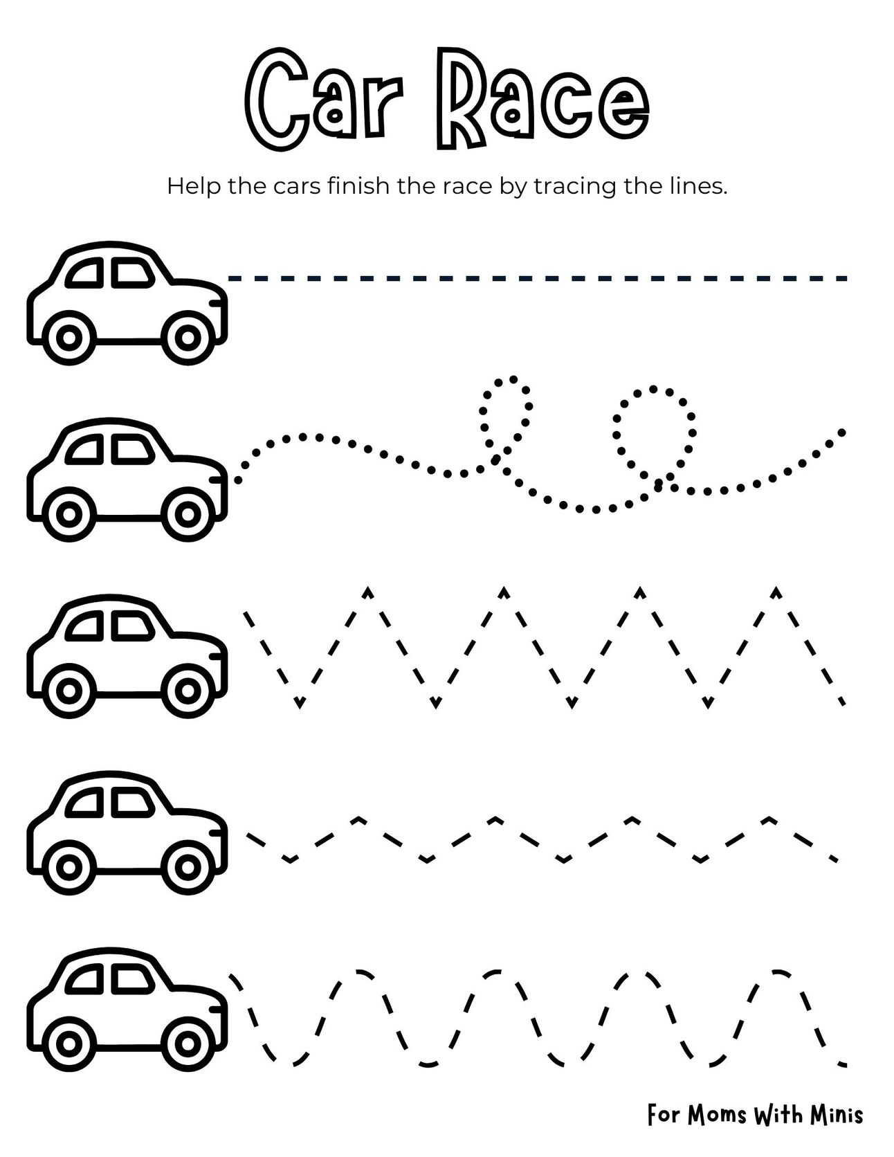Car Race Line Tracing