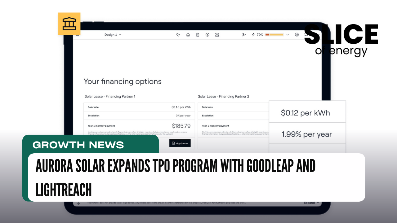Aurora Solar Expands TPO Program with GoodLeap and LightReach