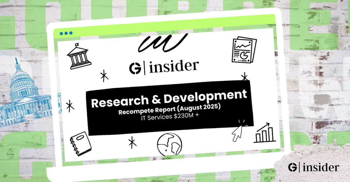 Recompete Report: $230M+ Federal R&D Contracts Expiring