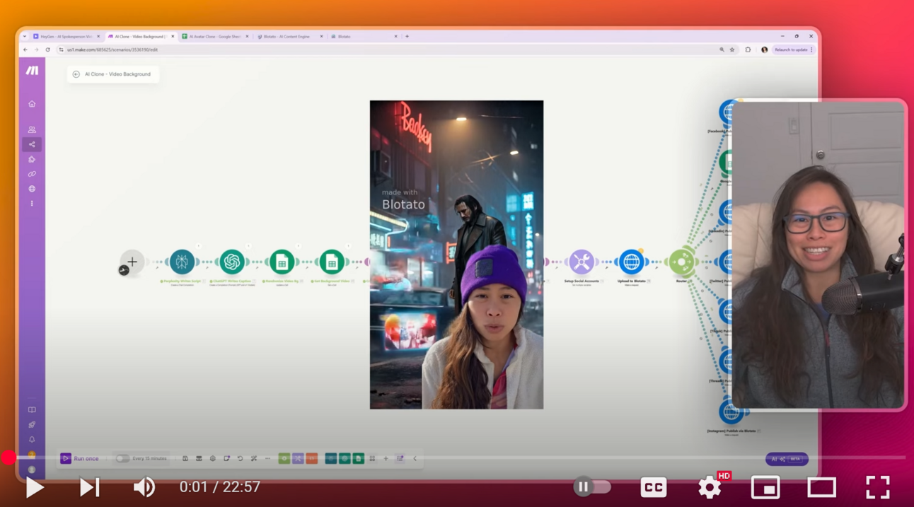 Make Visually Dynamic Faceless + AI Clone Videos!