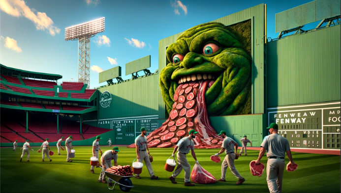 Fenway Park Grounds Crew Prepare Green Monster For 2024 Season By ...