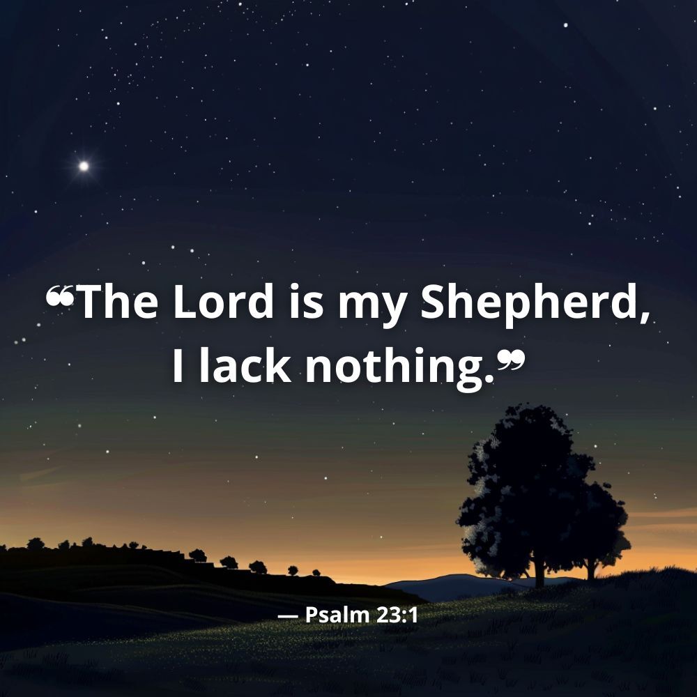 🙏 Verse of the Day: Psalm 23:1