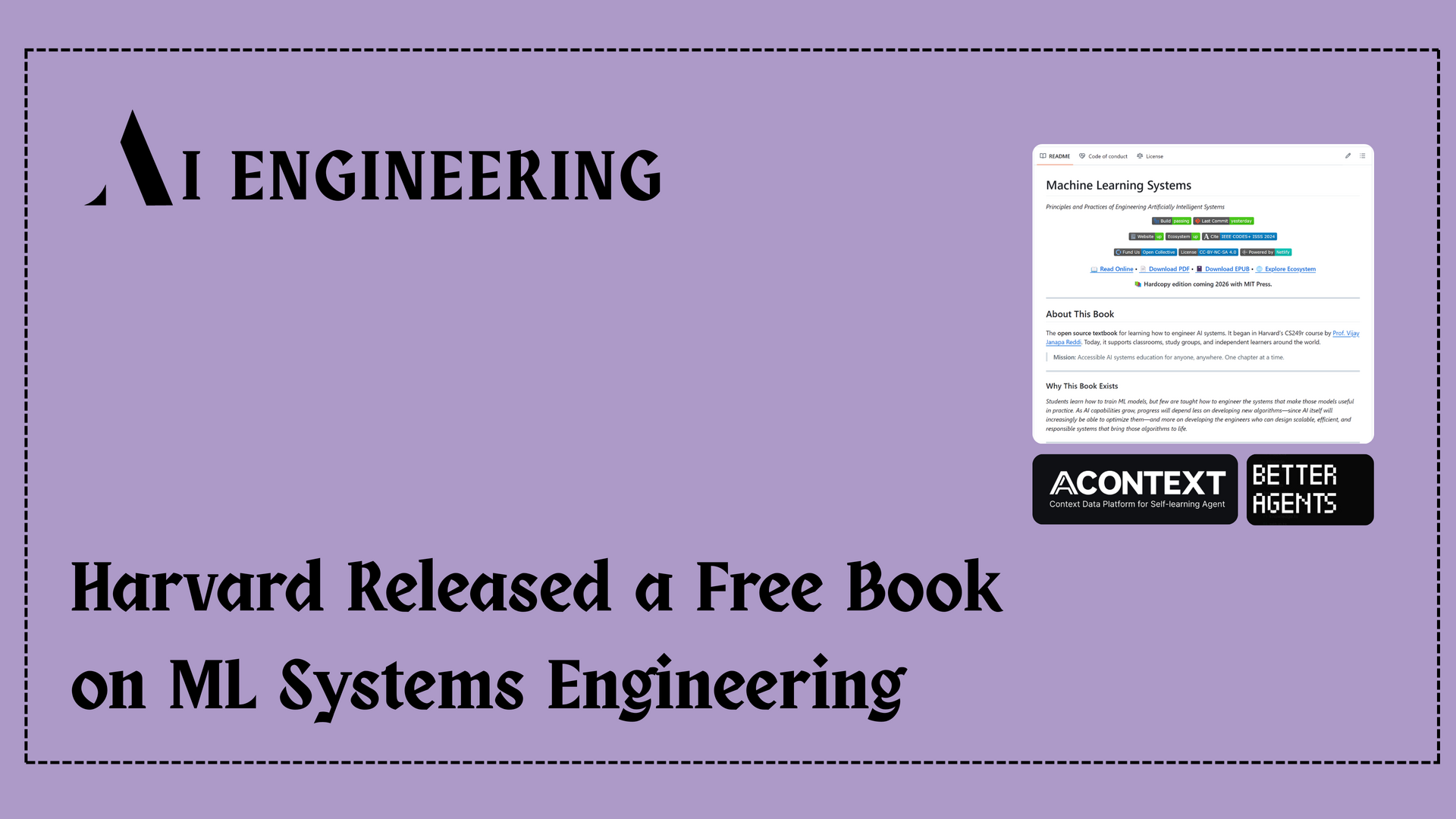 Harvard Released a Free Book on ML Systems Engineering