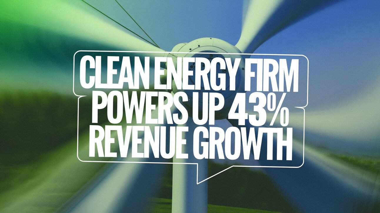 Clean Energy Firm Powers Up 43% Revenue Growth