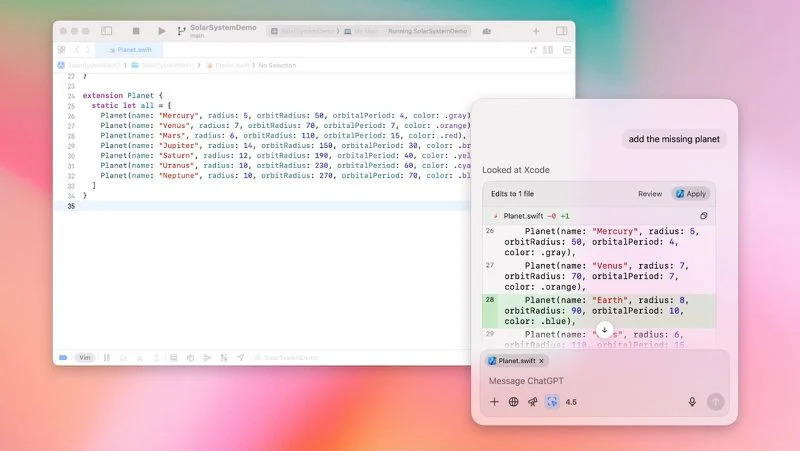 ChatGPT Now Works Natively in Xcode and VS Code