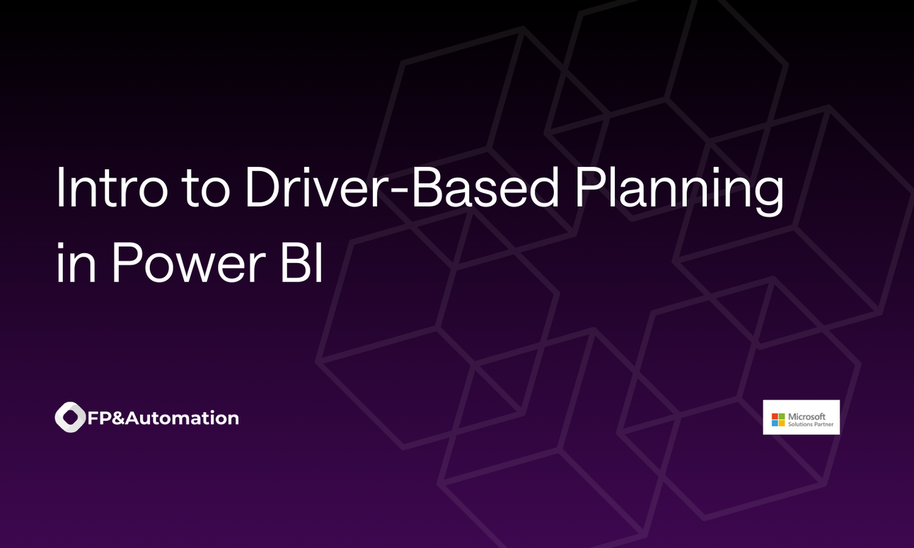 Configurable Driver-Based Planning in Power BI