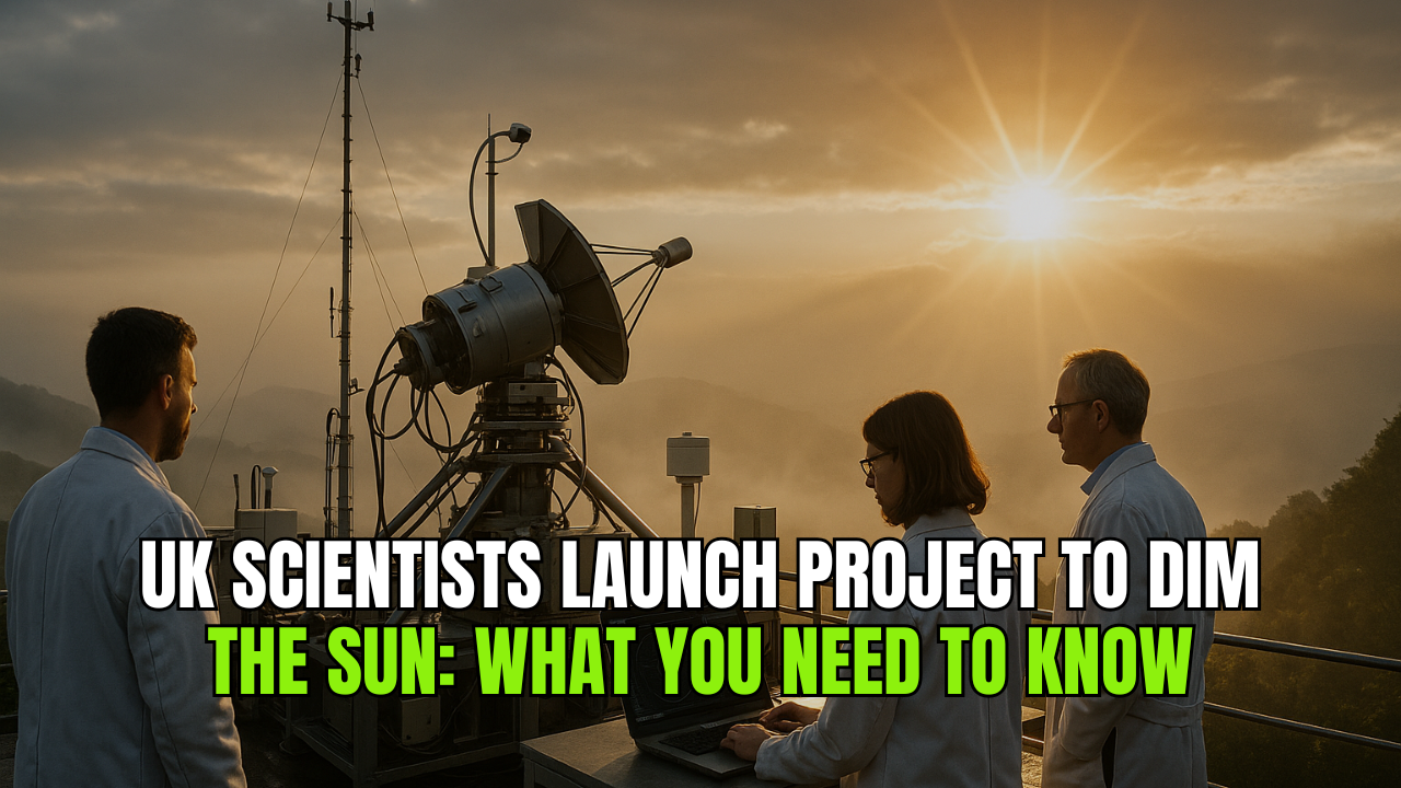 🌱 UK Scientists Launch Project to Dim the Sun: What You Need to Know 🌤️🔬