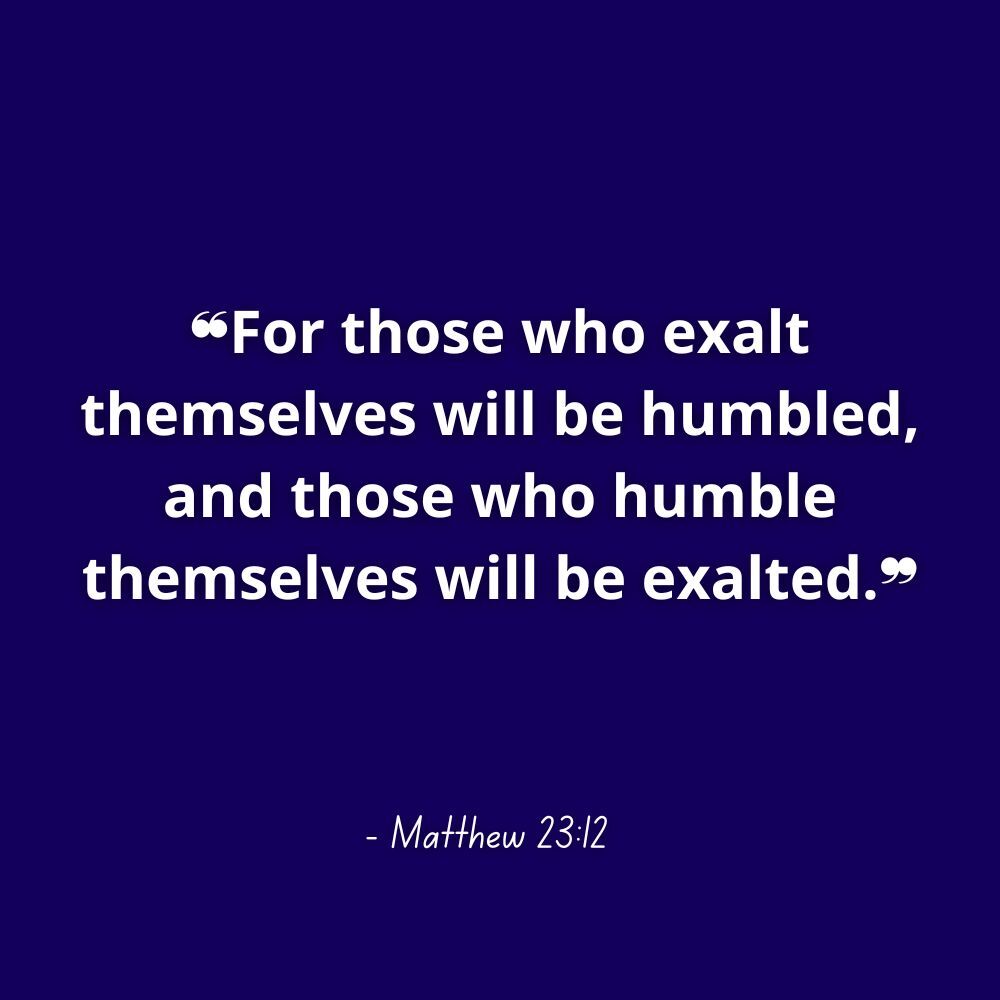 Verse of the Day: Matthew 23:12