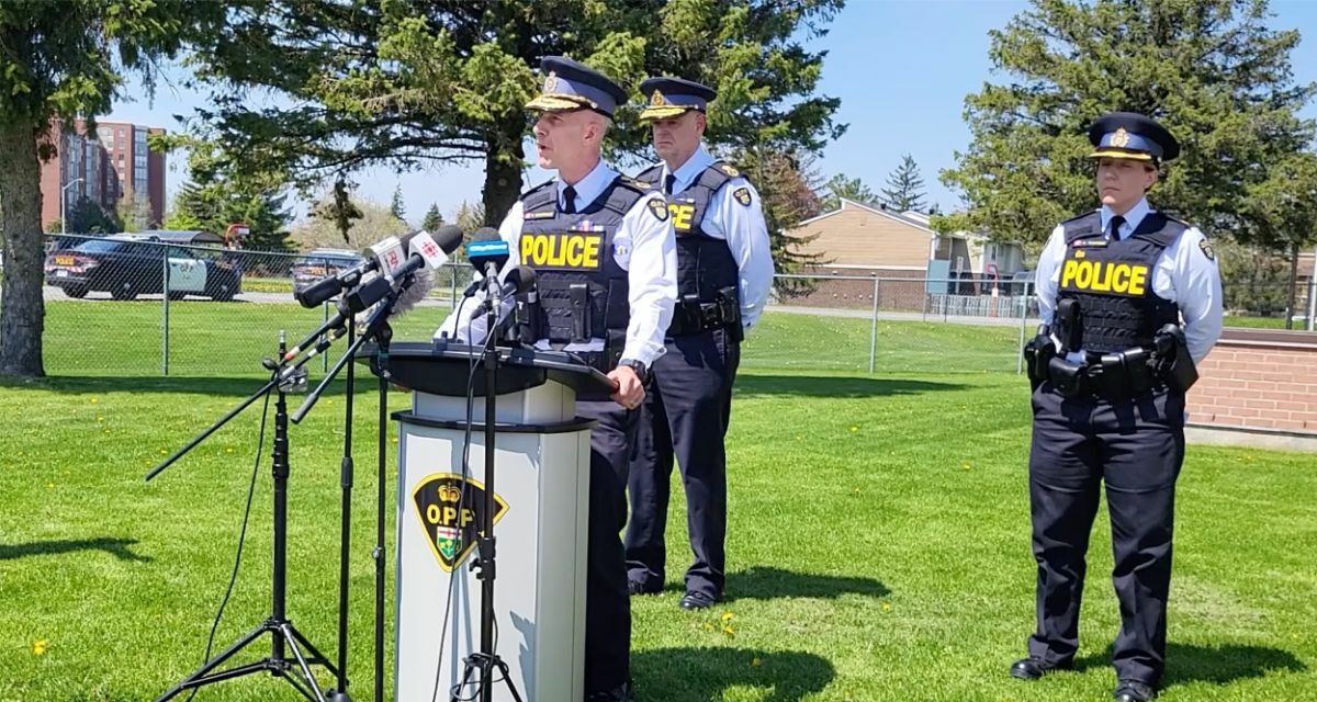 Slain OPP officer brought home in procession