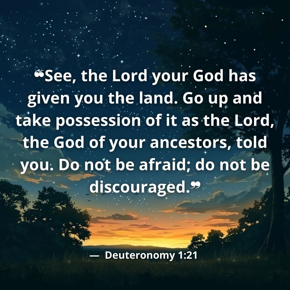 🙏 Verse of the Day: Deuteronomy 1:21
