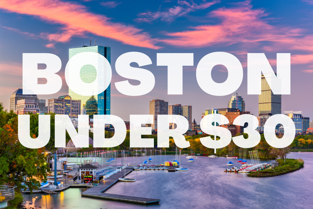 😎 A perfect Boston day under $30