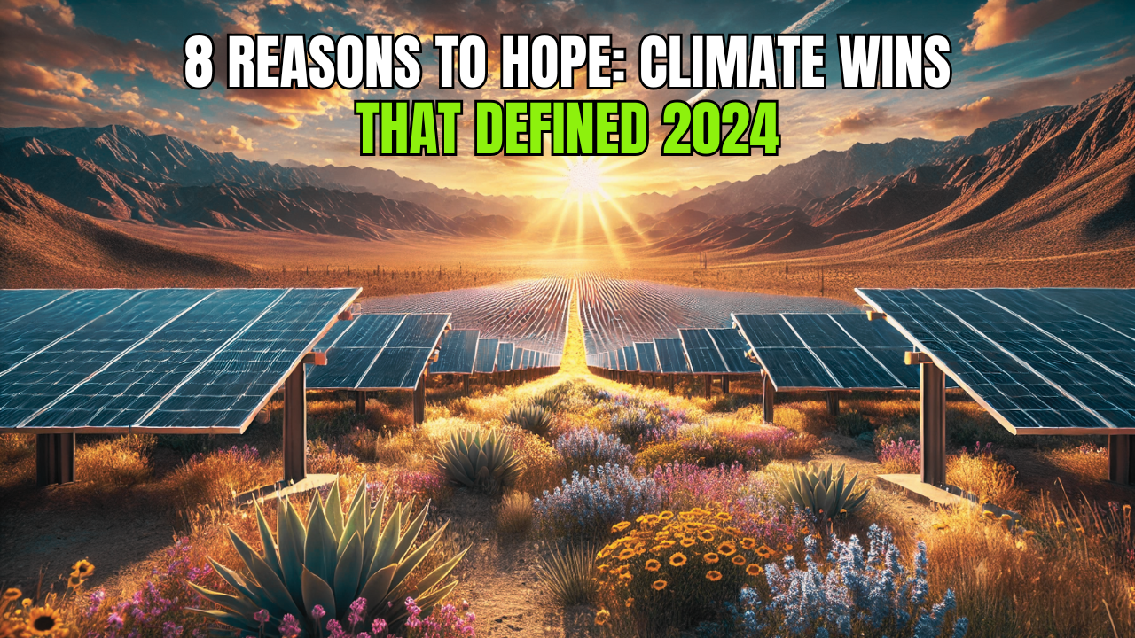 🌱 8 Reasons to Hope: Climate Wins That Defined 2024 💡💪