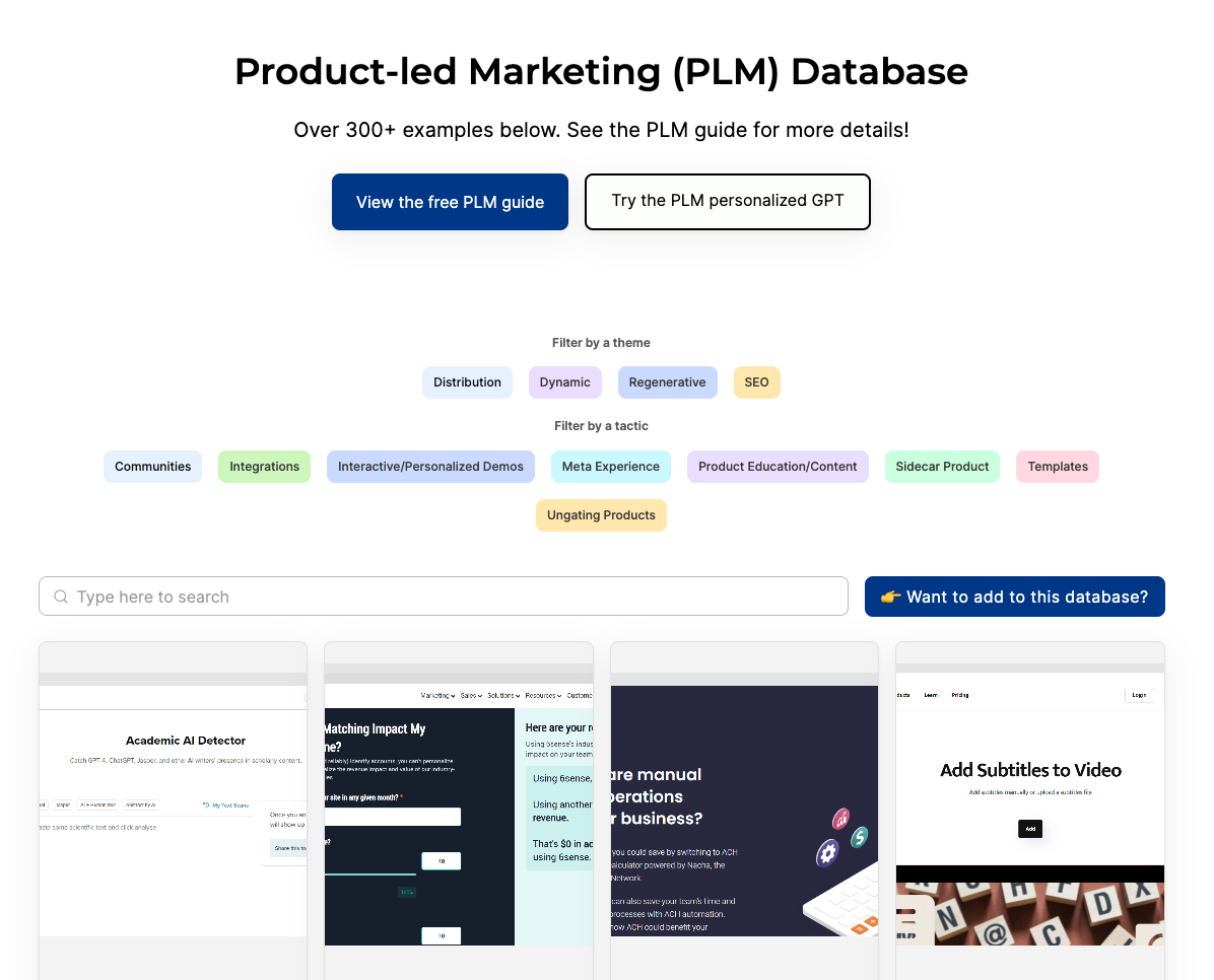 The Product-led Marketing (PLM) database is now officially open-source