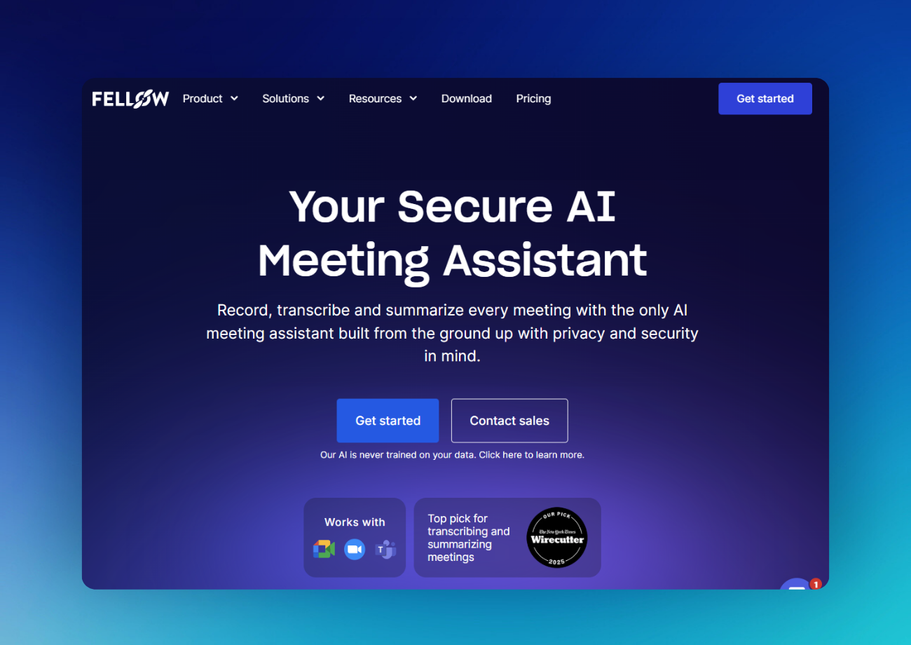 The only privacy-first AI notetaker