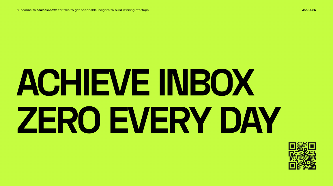 📩 Achieve Inbox Zero Every Day & Take Back Your Time