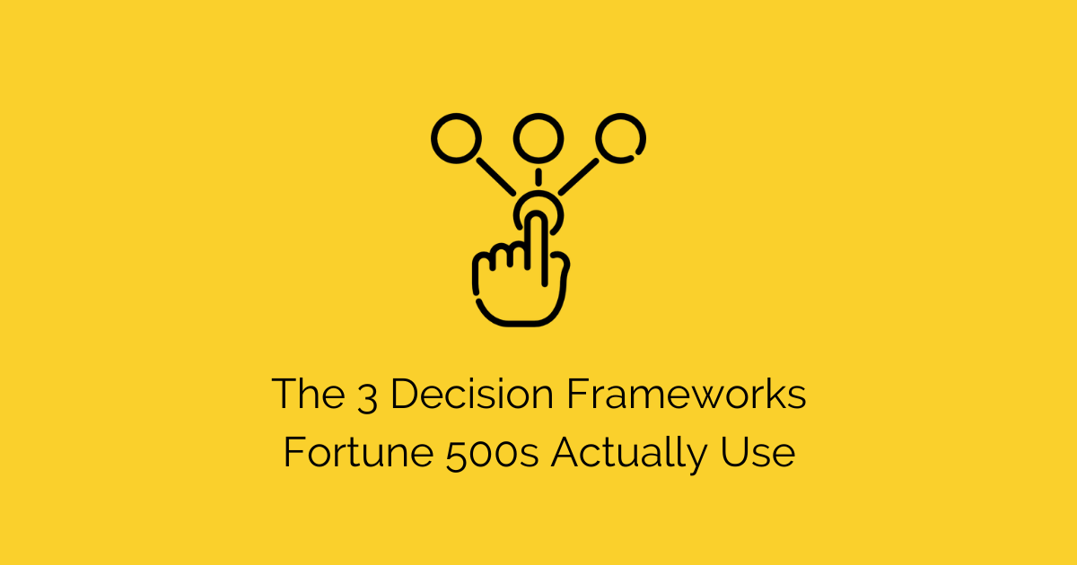 How to use these 3 proven strategy frameworks