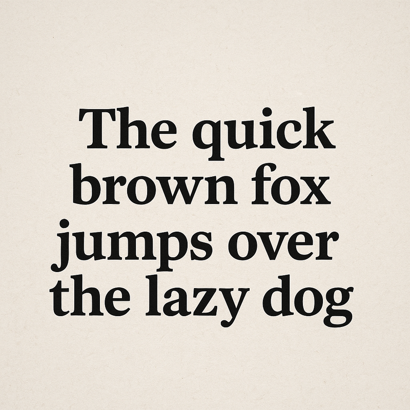 Every Letter of the Alphabet in One Sentence