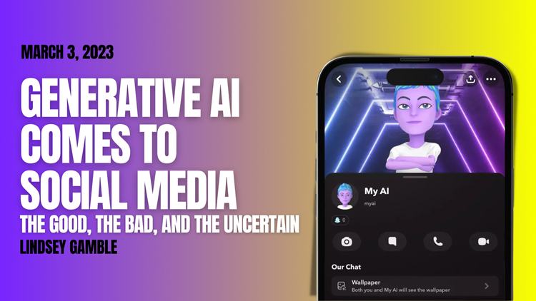 Generative AI Comes to Social Media: The Good, the Bad, and the Uncertain