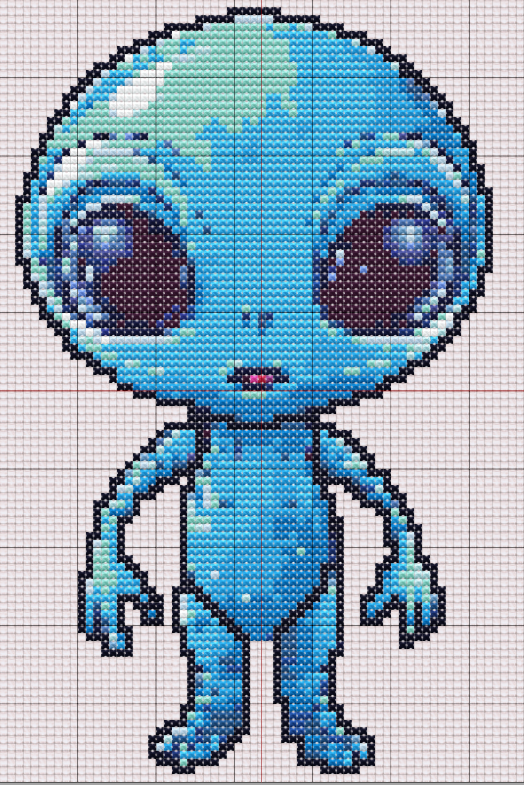 Small Blue Alien