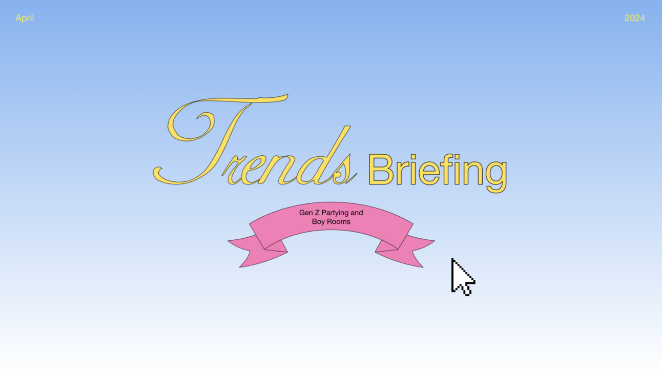 Gen Z Partying and Boy Rooms