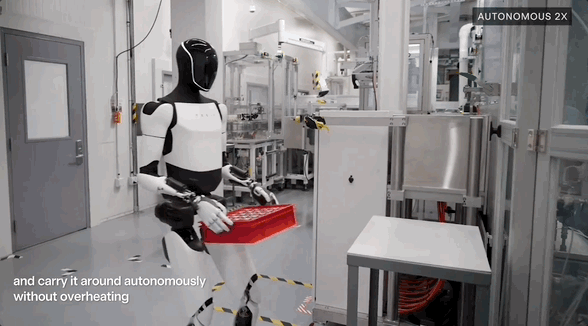 Tesla released new footage of its Optimus robot