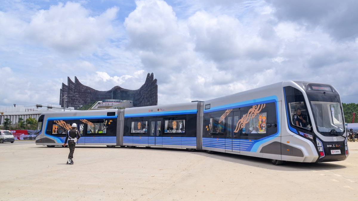 The trackless tram in Indonesia's new capital