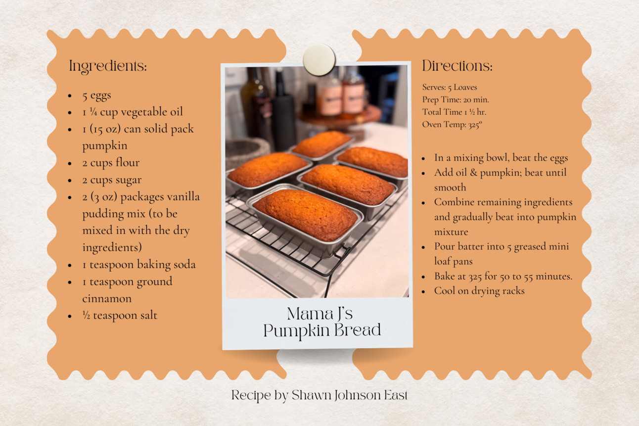 Shawn Shares Her Mom's Famous Pumpkin Bread Recipe! 🎃🍞
