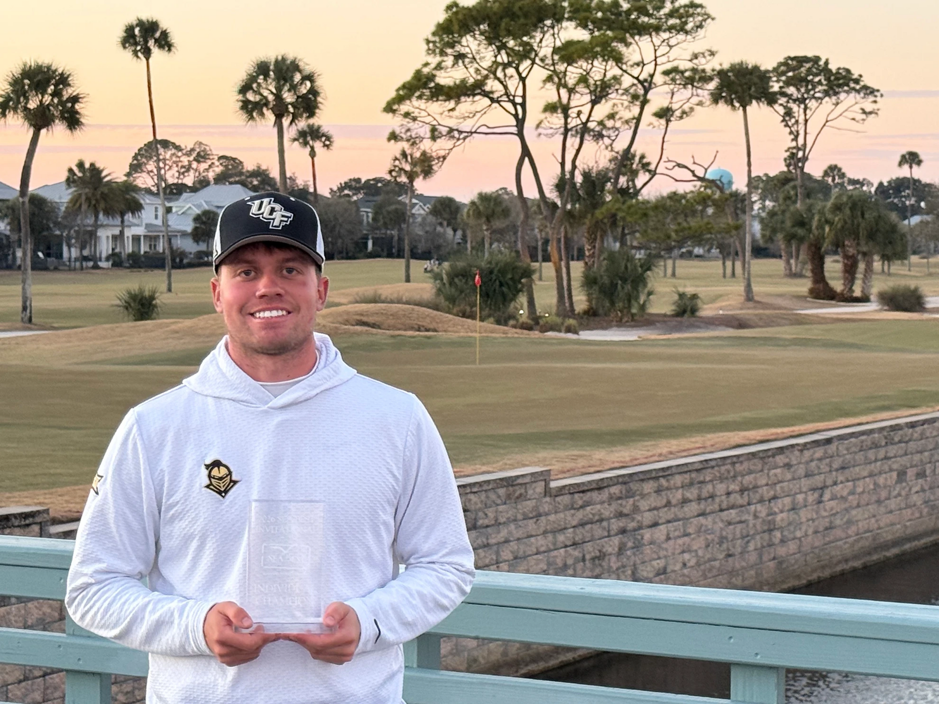UCF Knights men's golfer Chase Haygood finished first at the Sea Best ...