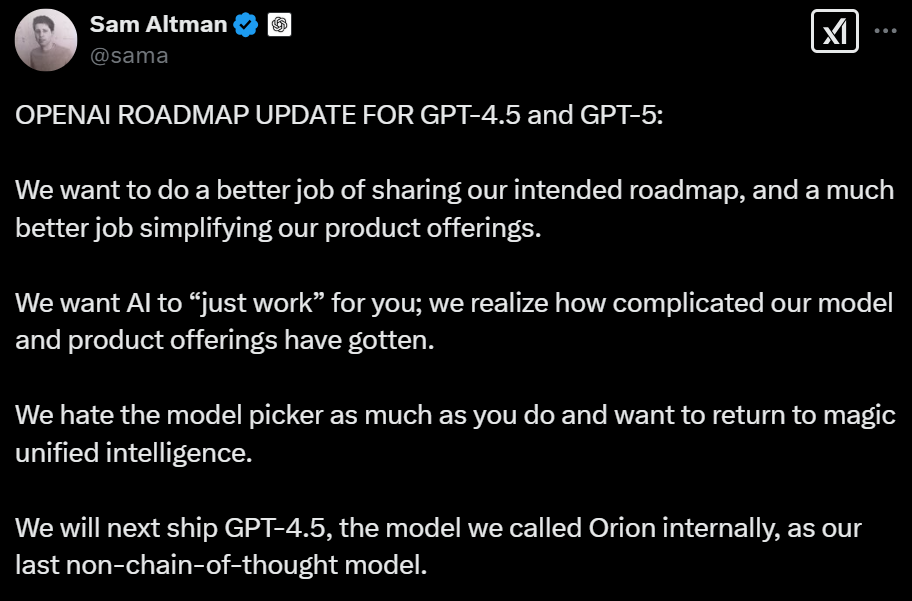 OpenAI Announces New GPT-5 Roadmap