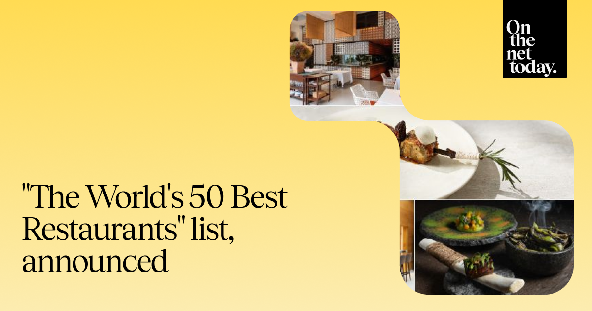 World's 50 Best Restaurants · WMO Global Climate Update · Drone Photo ...