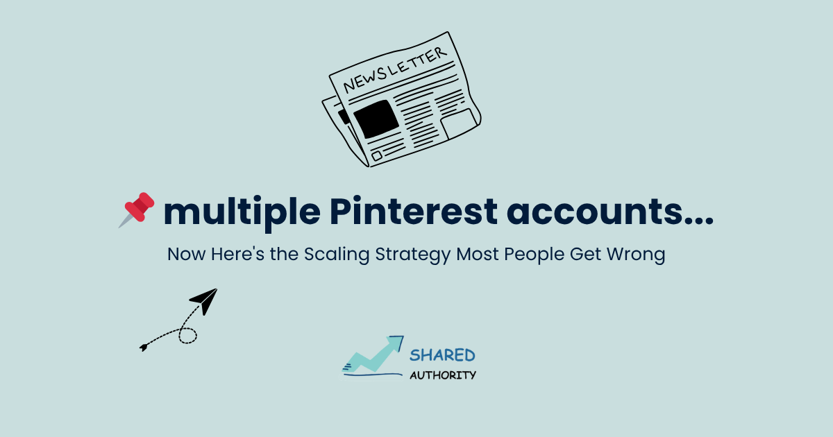 📌 multiple Pinterest accounts...