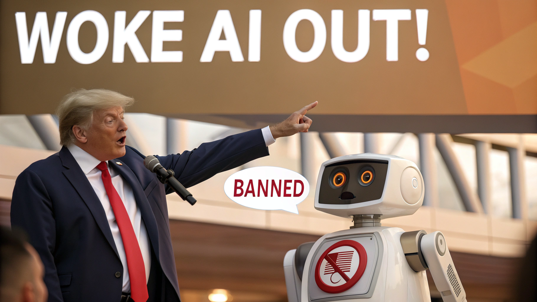 Trump Bans Woke AI in Government Deals. Big AI Firms at Risk