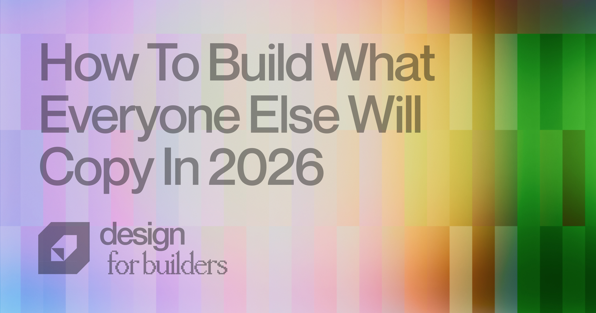 (AI-Native UI) How to Build What Everyone Else Will Copy in 2026