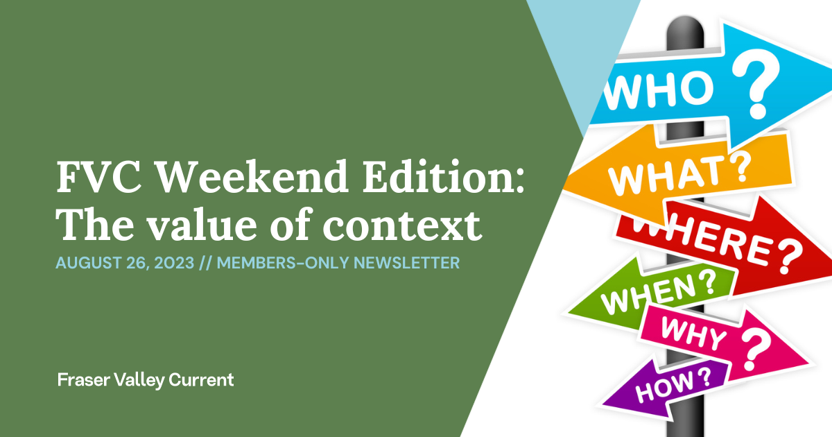 FVC - Weekend Edition No. 20 — The value of context