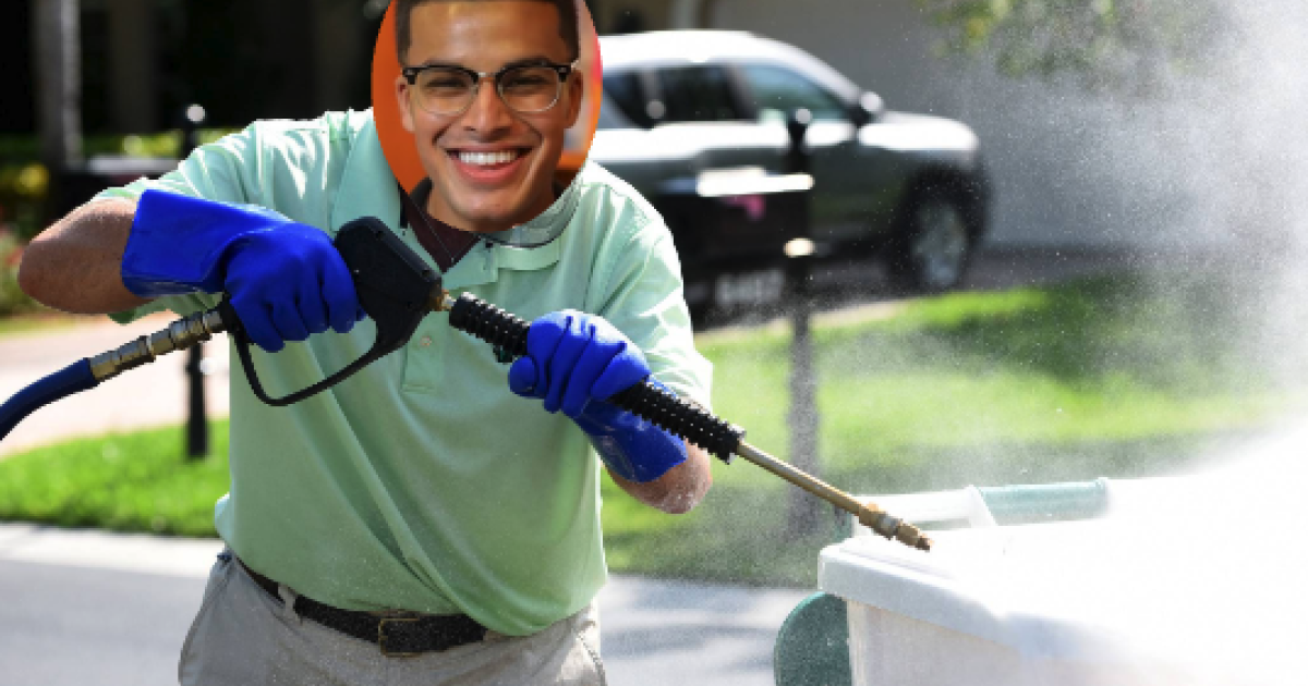 💸 Make $70/day pressure washing trash cans | Work "After" Work