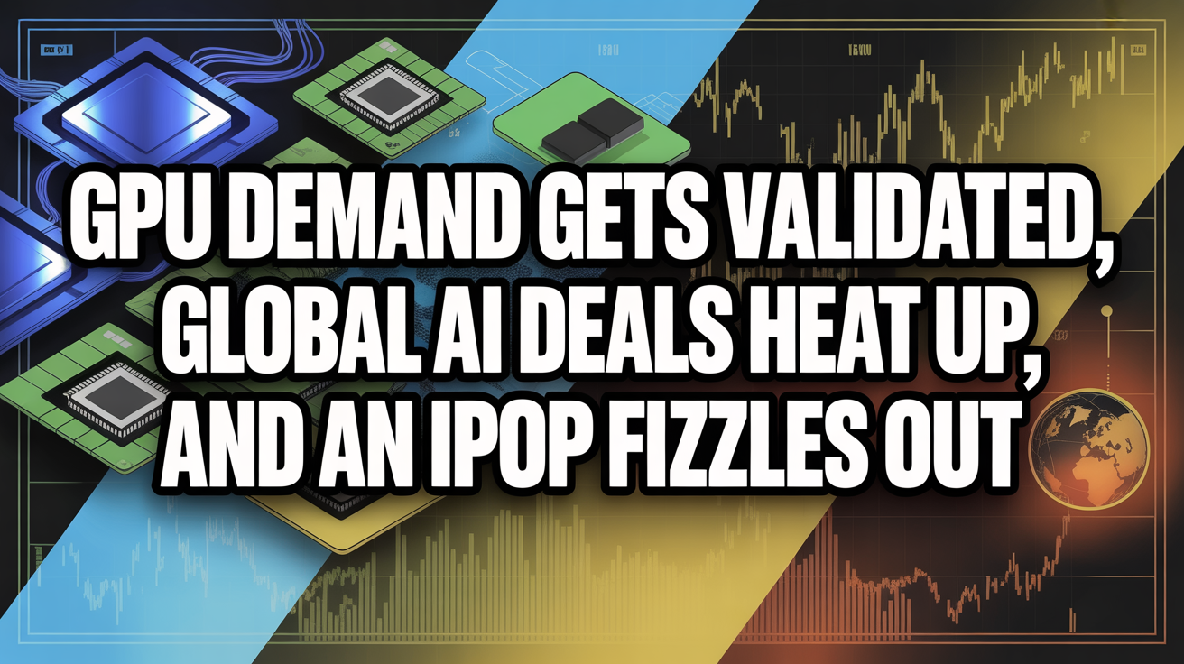 GPU Demand Gets Validated, Global AI Deals Heat Up, and an IPO Pop ...